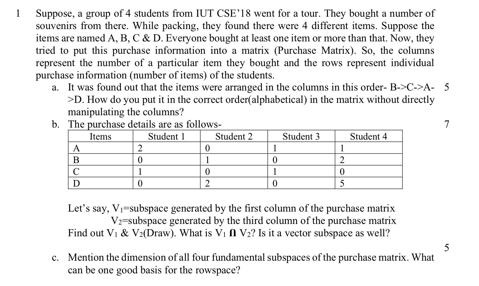 1 Suppose, a group of 4 students from IUT CSE'18 went | Chegg.com
