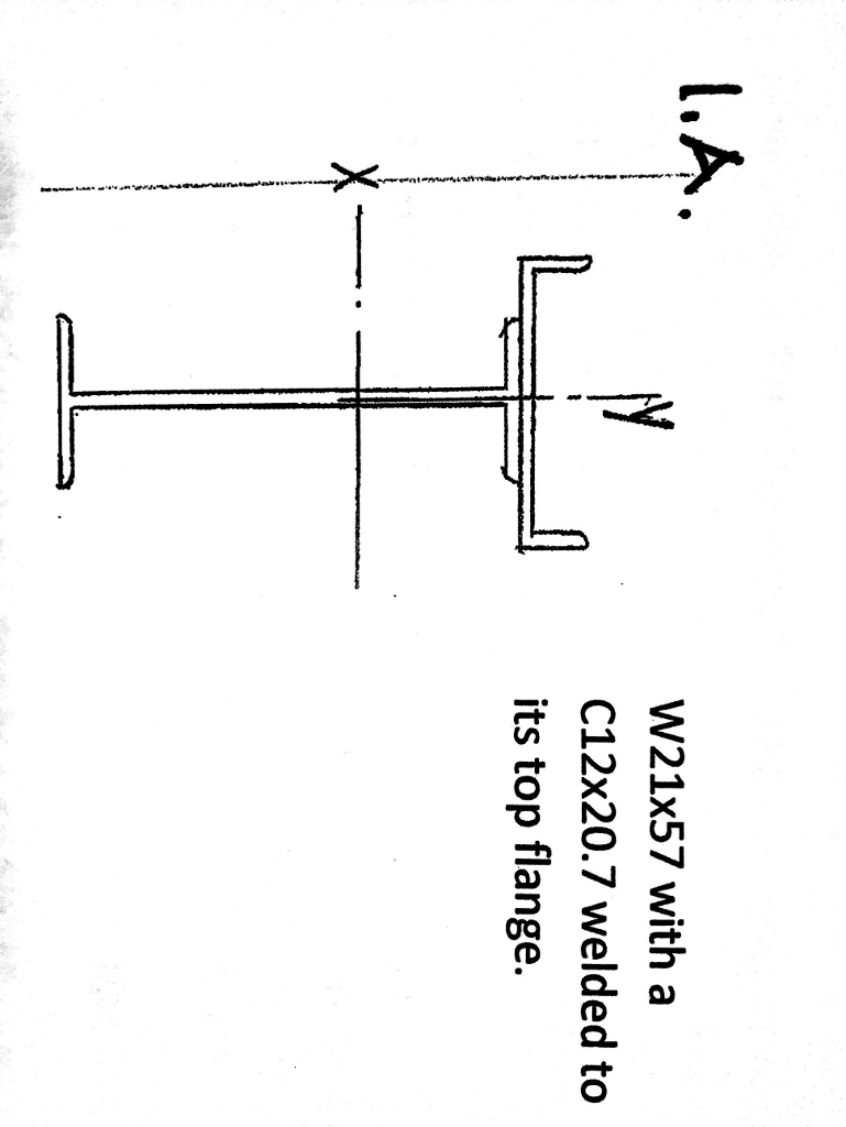 Solved For the following cross-sectional shape, find the | Chegg.com