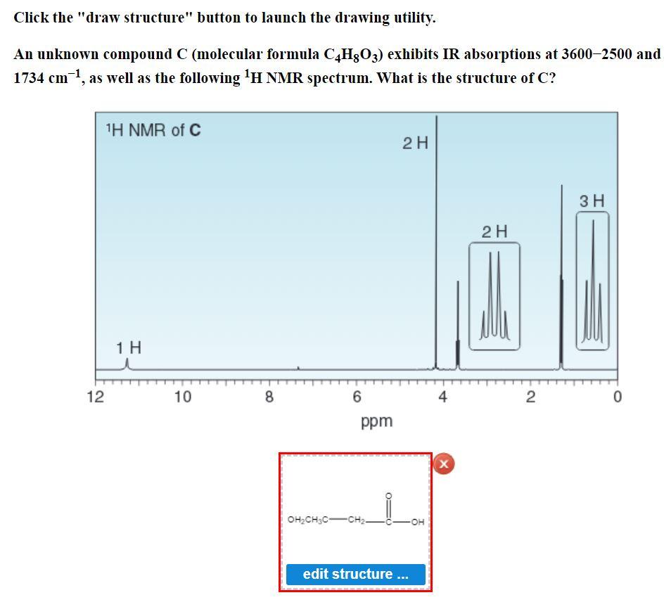 Solved Click the "draw structure" button to launch the | Chegg.com