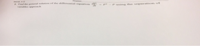 Solved Find the general solution of the differential | Chegg.com
