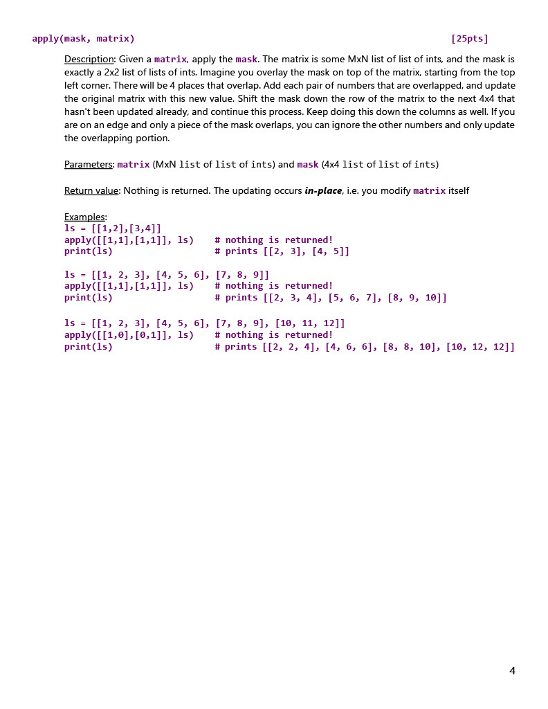 CS 112 - Fall 2020 - Programming Assignment 6 Memory | Chegg.com