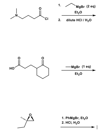Solved 1. Et2O−MgBr(1eq) | Chegg.com
