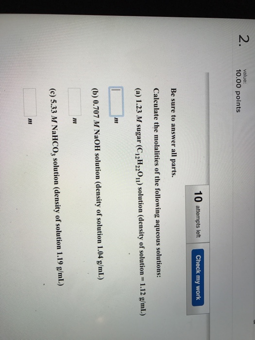 Solved value 10.00 points 10 attempts left Check my work Be | Chegg.com