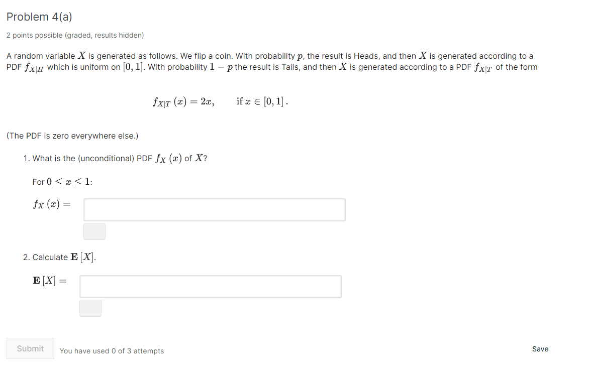 Solved Problem 4(a) 2 points possible (graded, results | Chegg.com