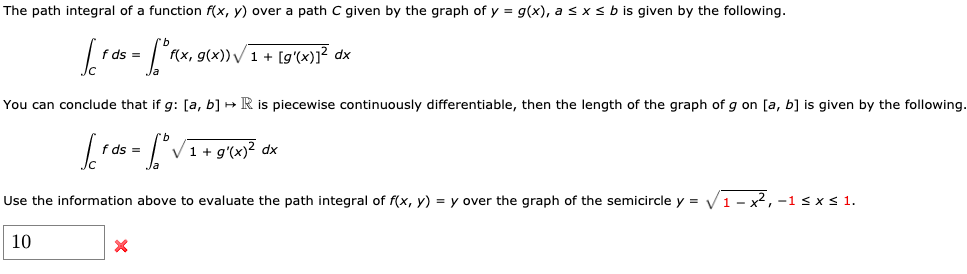 Solved The path integral of a function f(x, y) over a path C | Chegg.com