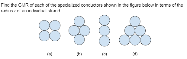 Solved Find the GMR of each of the specialized conductors | Chegg.com