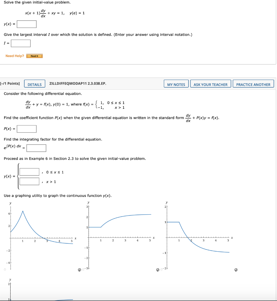 Solved Solve the given initial-value problem. x(x + 1) y + | Chegg.com