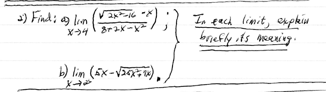 Solved DONT USE l'Hôpital's | Chegg.com