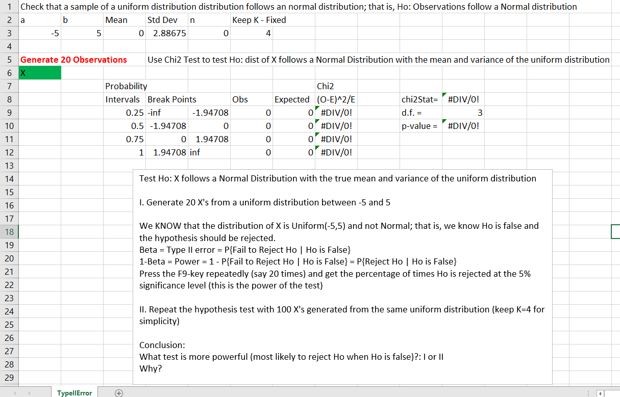 1 Check that a sample of a uniform distribution | Chegg.com