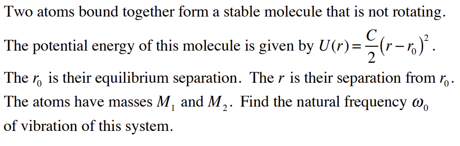 Solved Two atoms bound together form a stable molecule that | Chegg.com