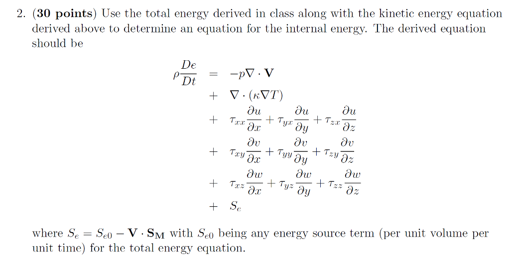 Total Energy Formula