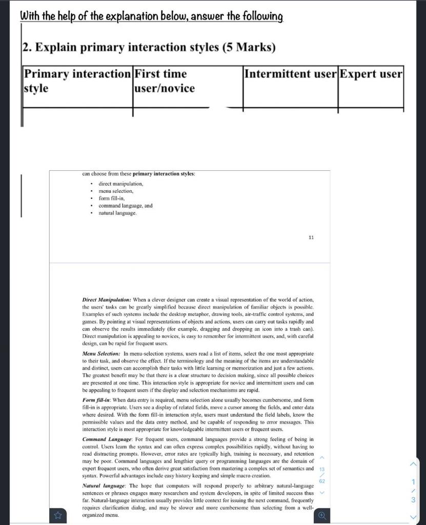 Solved With the help of the explanation below, answer the | Chegg.com
