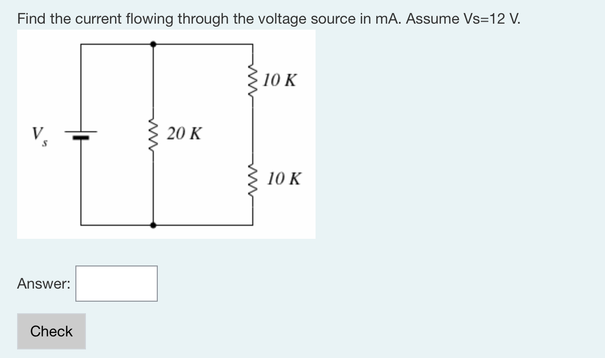 Solved Find the current flowing through the voltage source | Chegg.com