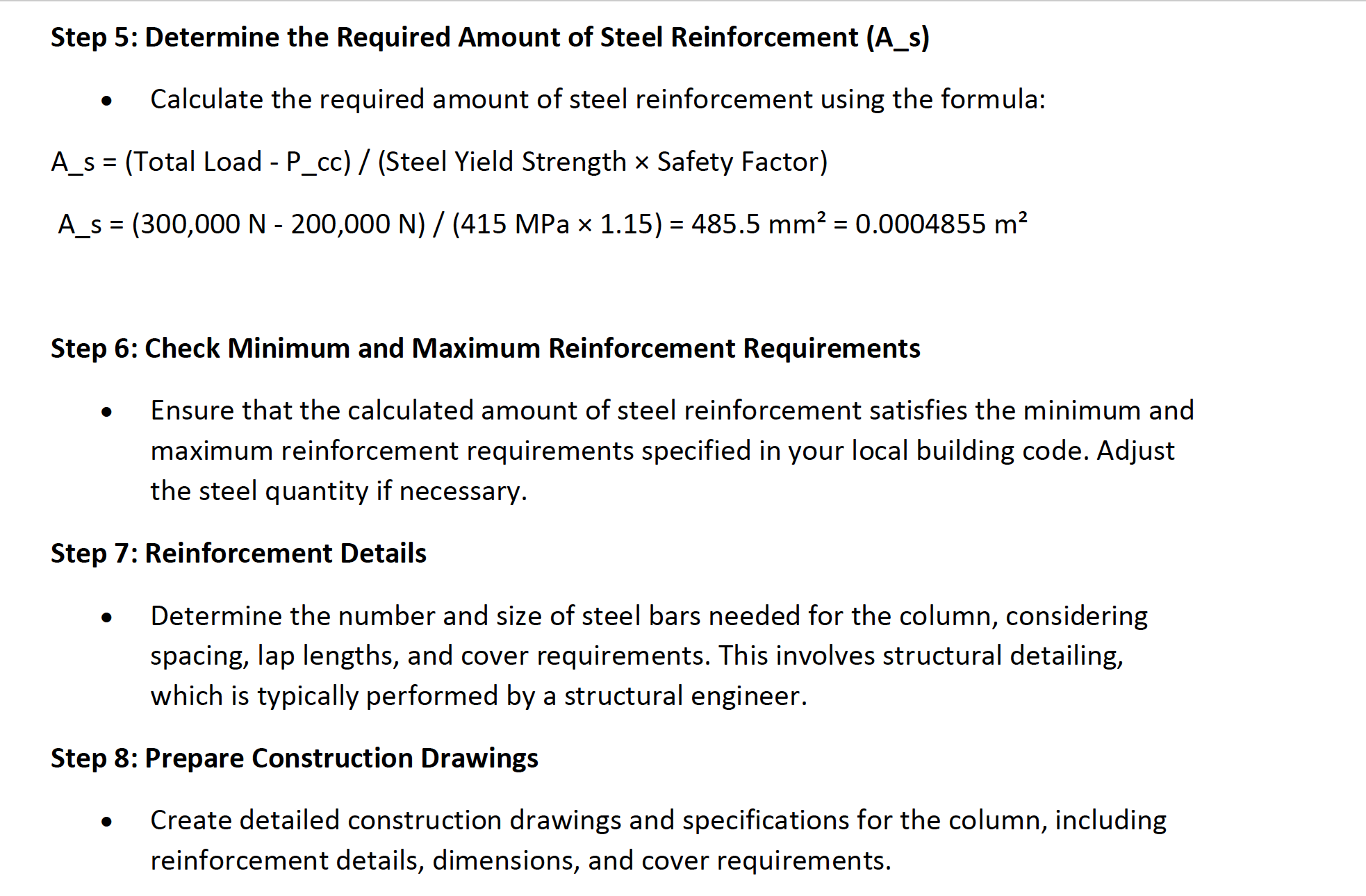 Solved - Load: Assume a total axial load (compression force) | Chegg.com