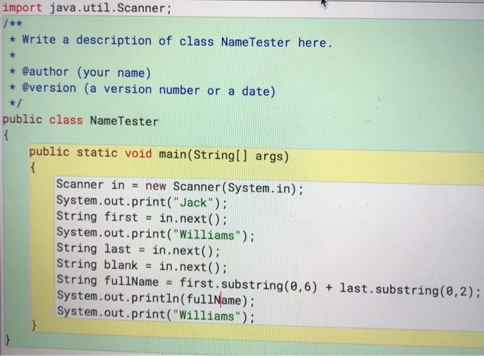 Solved import java.util.Scanner; * Write a description of | Chegg.com