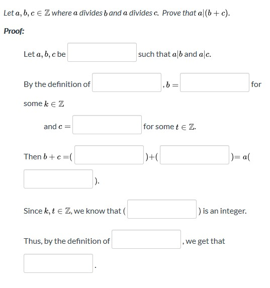 Solved Let a, b, c e Z where a divides band a divides c. | Chegg.com