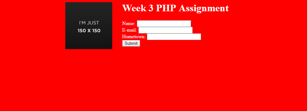 Solved For this assignment, I have to create and style a Web | Chegg.com