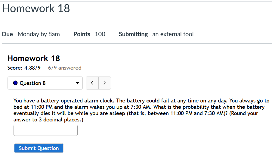 Homework 18 Score: 4.88/96/9 answered You have a | Chegg.com