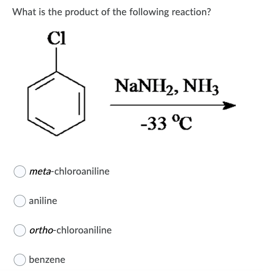 Solved What is the product of the following reaction? C1 | Chegg.com