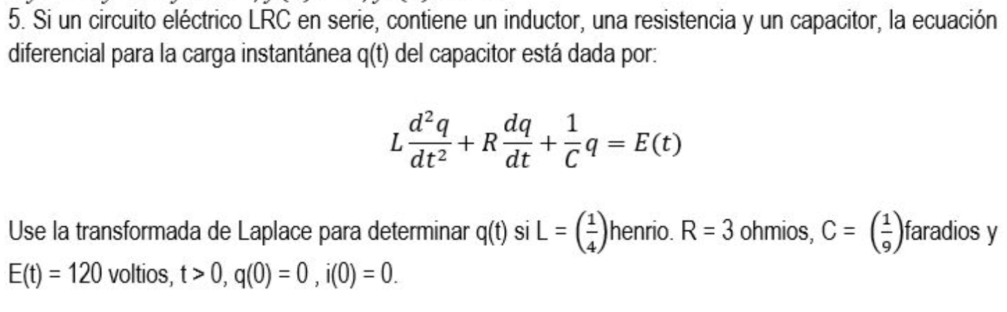 Solved If an LRC electric circuit in series, has an | Chegg.com