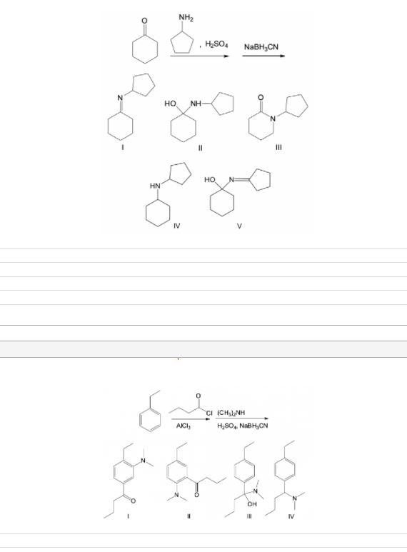 Solved NH2 H2SO4 NaBH3CN HO NH II III HO HN IV CT (CHI_NH | Chegg.com