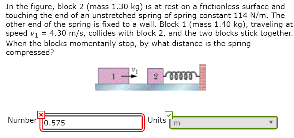 Solved In the figure, block 2 (mass 1.30 kg) is at rest on a | Chegg.com