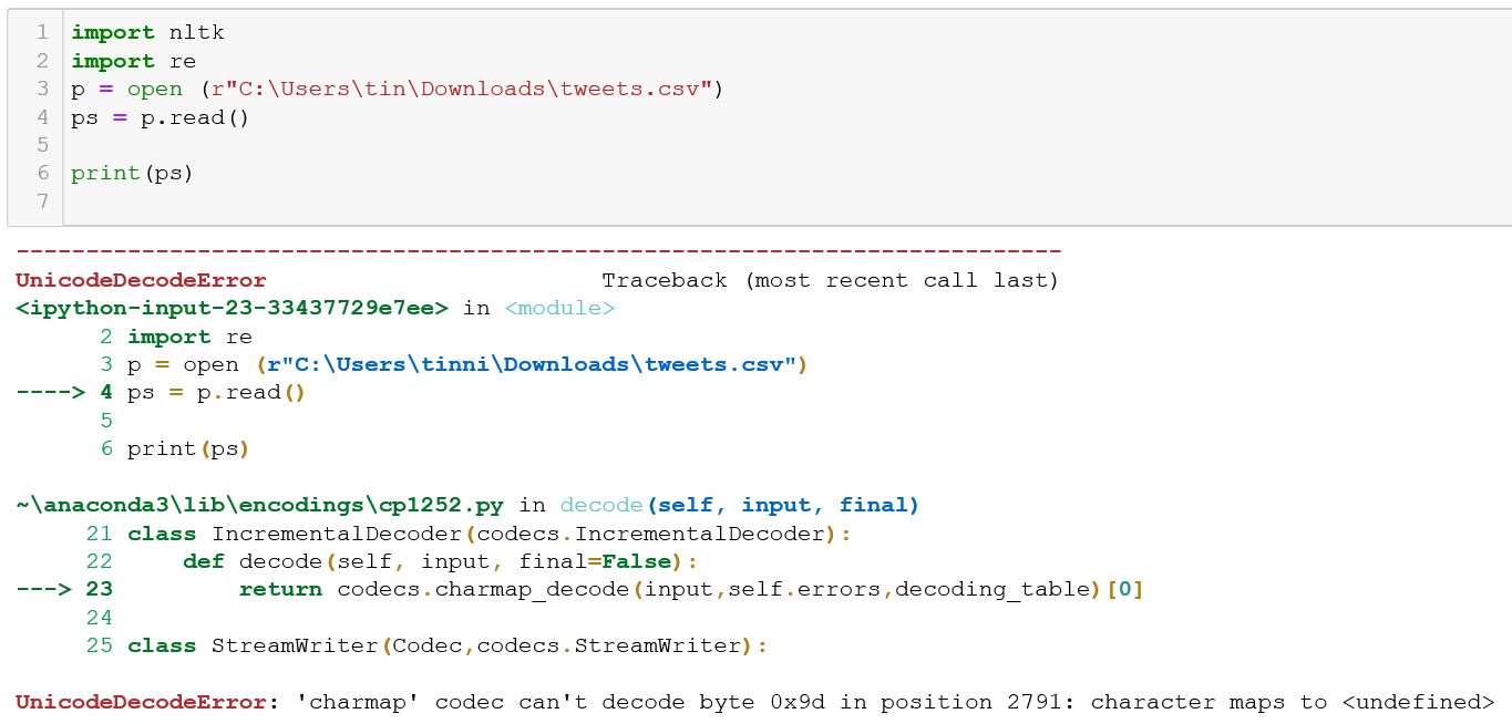 Solved I'm having trouble reading a csv file, below is my | Chegg.com
