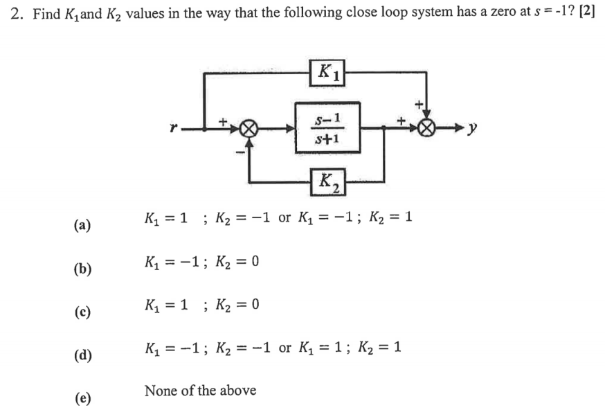 Solved 2. Find K and Ky values in the way that the following | Chegg.com