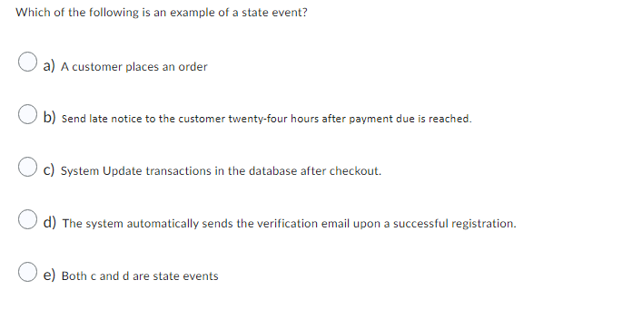 Solved Which of the following is an example of a state | Chegg.com