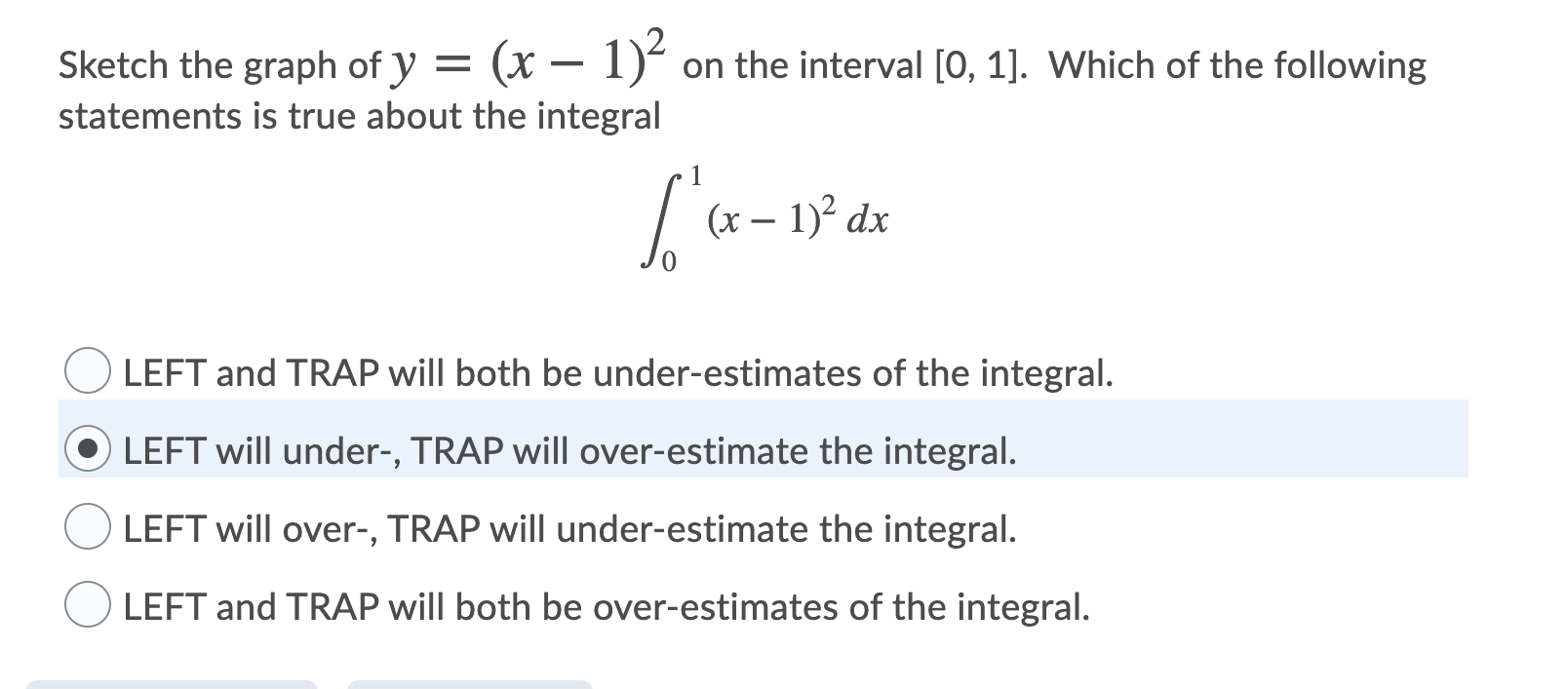 Solved Sketch the graph of y = = (x - 1) statements is true | Chegg.com