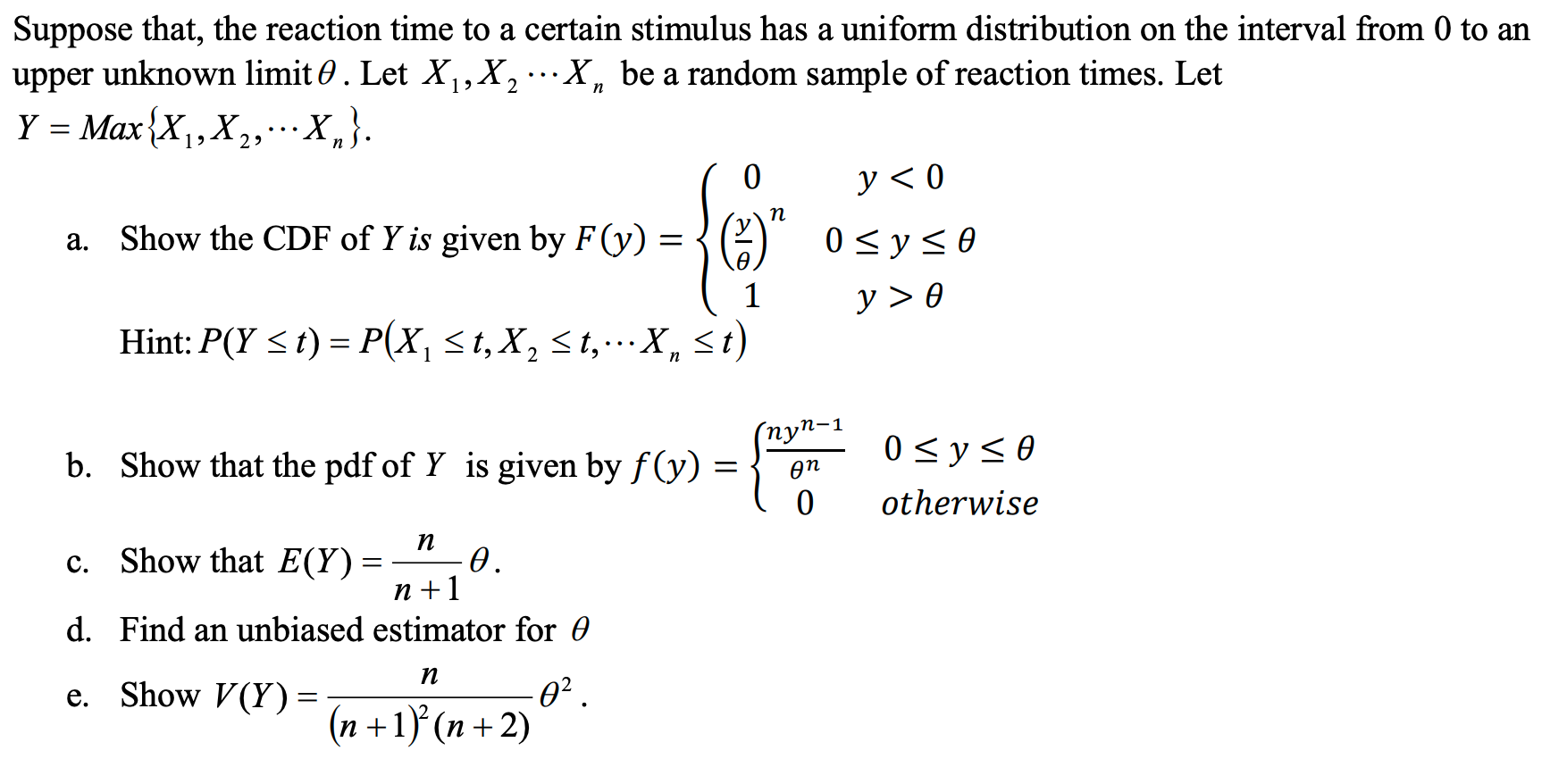 Solved Suppose that, the reaction time to a certain stimulus | Chegg.com