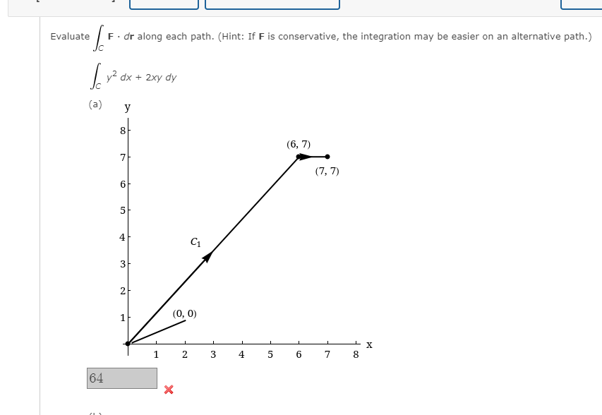 Solved Evaluate F. dr along each path. (Hint: If F is | Chegg.com