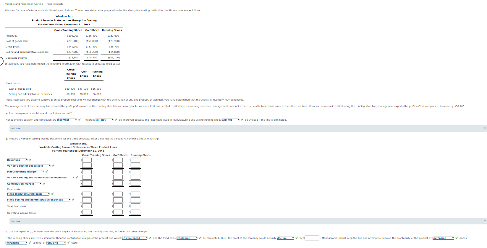 Solved Cost of Goods Manufactured, using Variable Costing | Chegg.com