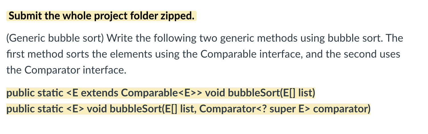 Solved Submit the whole project folder zipped. (Generic | Chegg.com