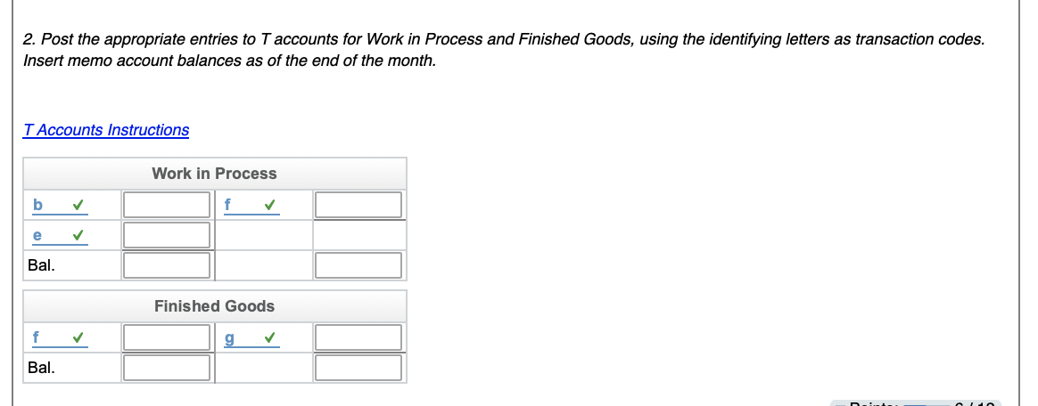 Solved 2. Post the appropriate entries to T accounts for | Chegg.com