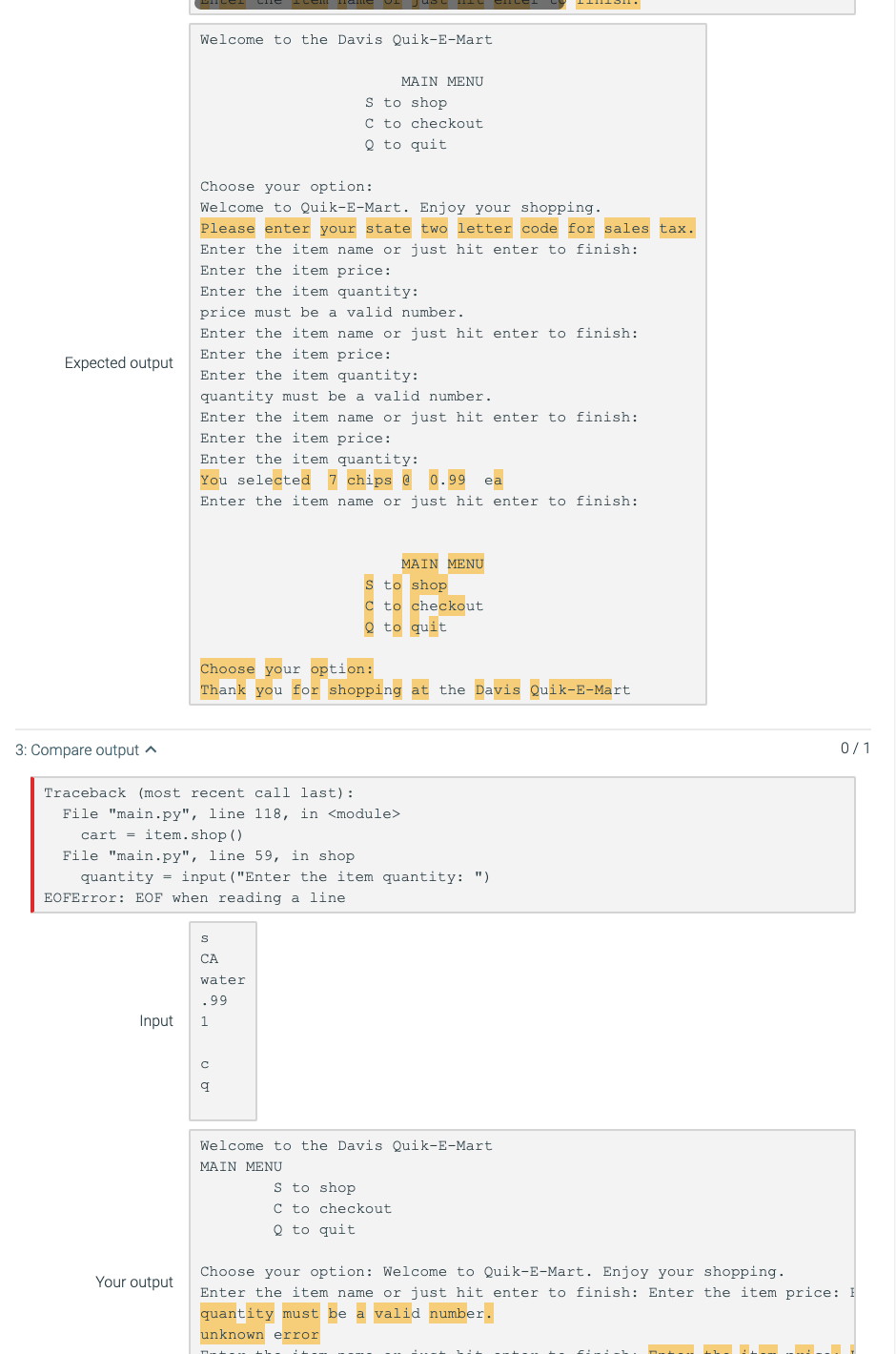 Solved There are a lot of errors in the code below. Could | Chegg.com