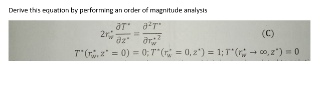 Derive this equation by performing an order of | Chegg.com