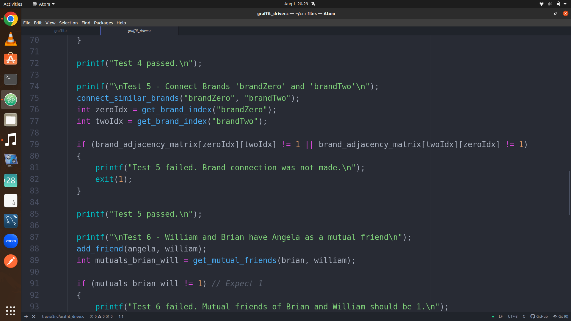 Solved *** We have to do the TODOS in the graffit.c file. | Chegg.com