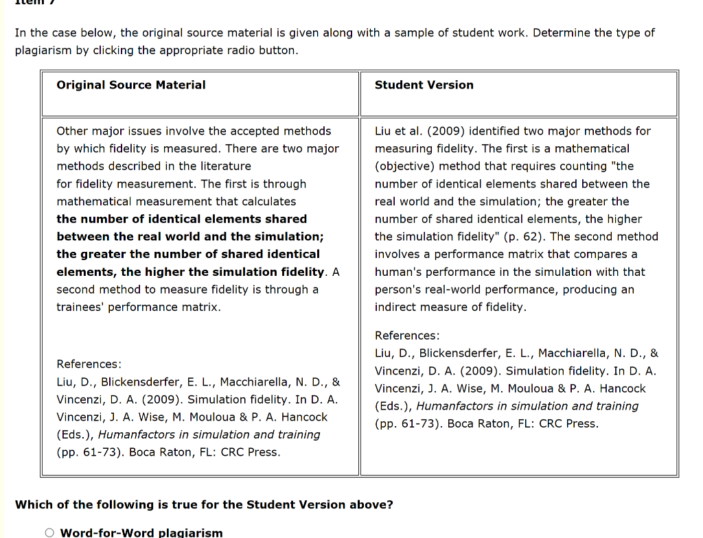 Solved Item 5 In the case below, the original source | Chegg.com