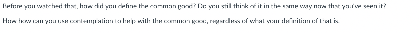 Solved Before you watched that, how did you define the | Chegg.com