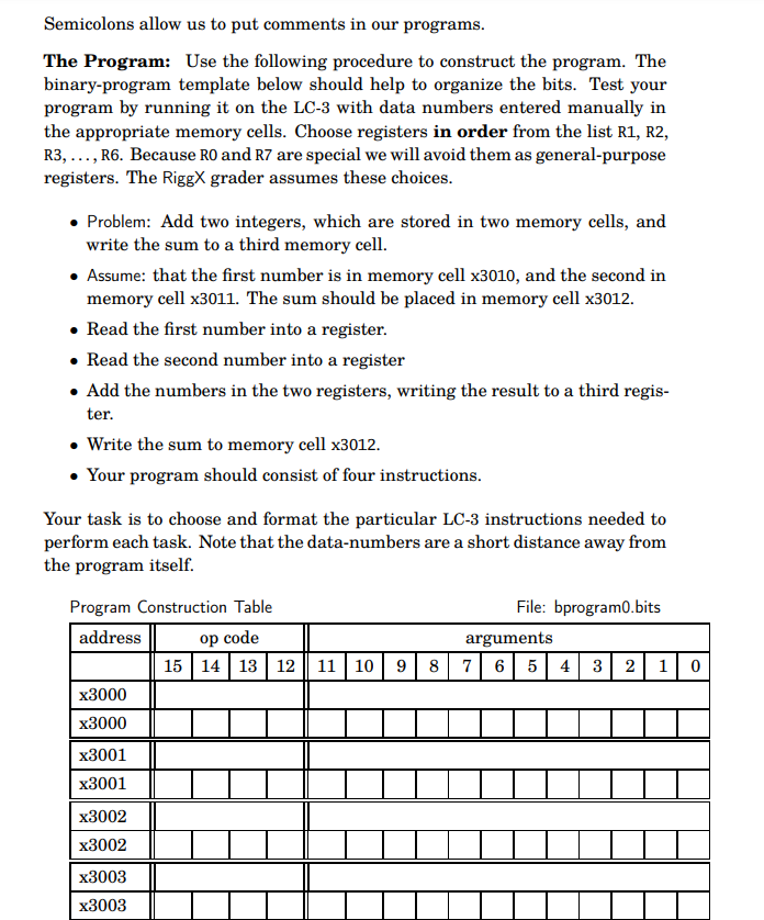 Solved I need help with this binary program. The program | Chegg.com