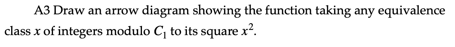 Solved A3 Draw an arrow diagram showing the function taking | Chegg.com