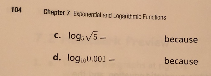 Solved Activity 2 Definition of Logarithm 1. We use | Chegg.com