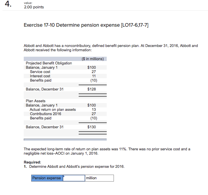 Solved 4. value: 2.00 points Exercise 17-10 Determine | Chegg.com Solved 4. value: 2.00 points Exercise 17-10 Determine | Chegg.com