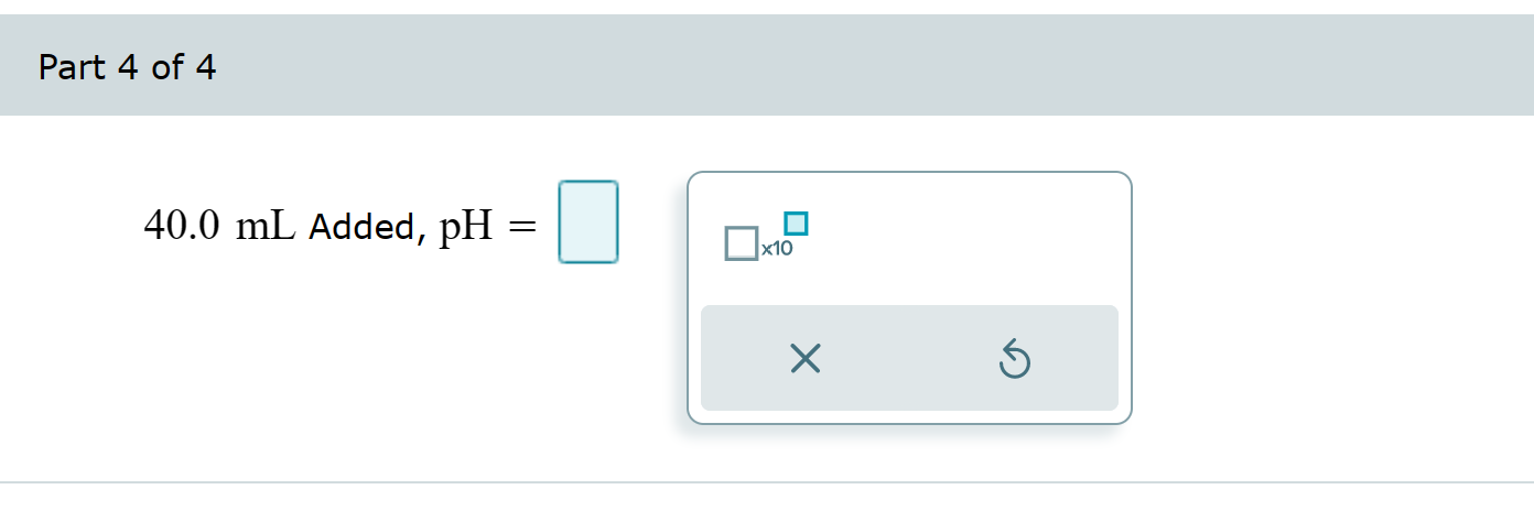 Solved A solution of is titrated with a solution. | Chegg.com