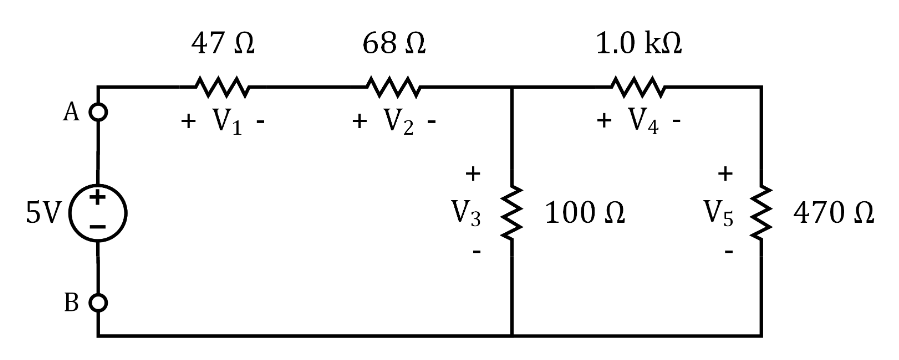 Solved Please solve for V1,V2,V3,V4, and V5 | Chegg.com