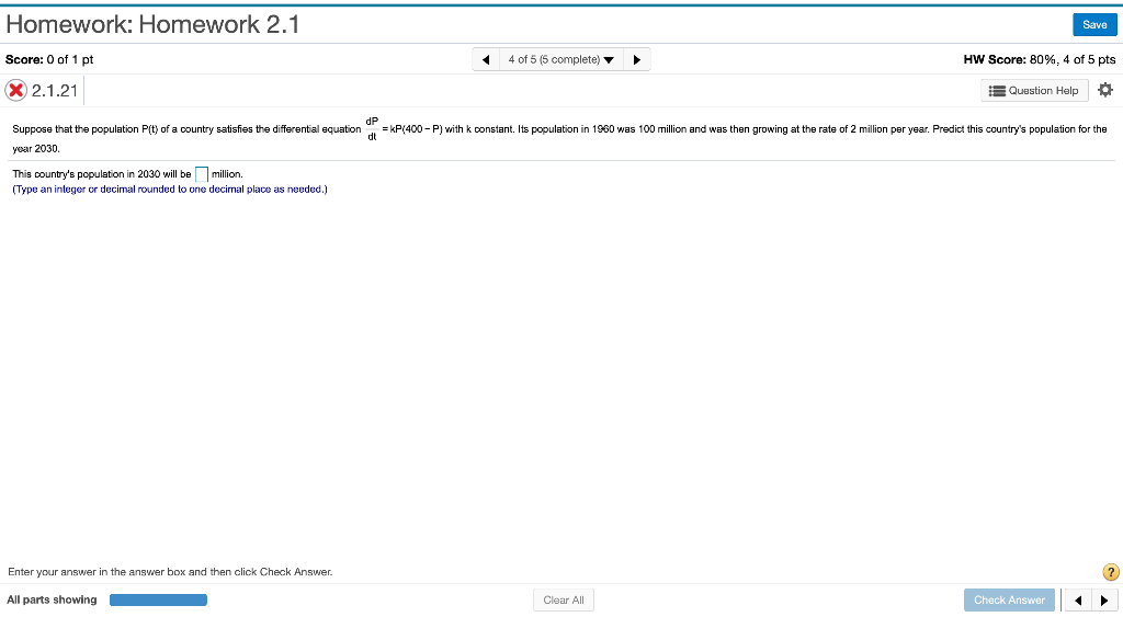 Solved Homework Homework 2 1 Save Score 0 Of 1 Pt 4 Of 5