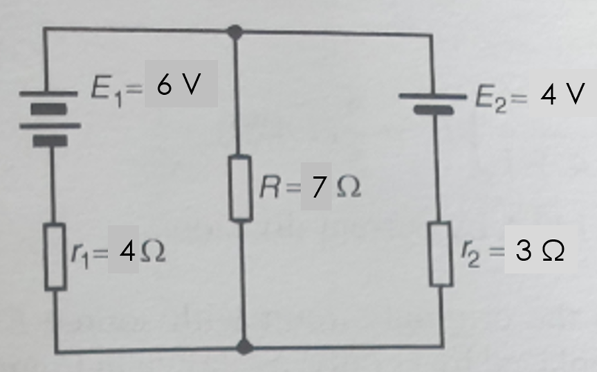 Solved Find the current in each branch of the following | Chegg.com