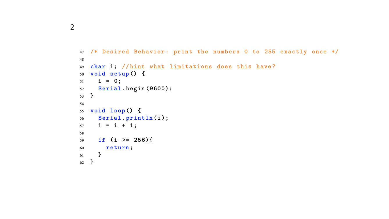 Solved Exercise 1 (Issues with variables). All the | Chegg.com
