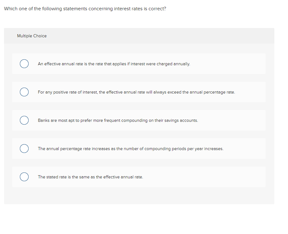 Solved Which one of the following statements concerning | Chegg.com